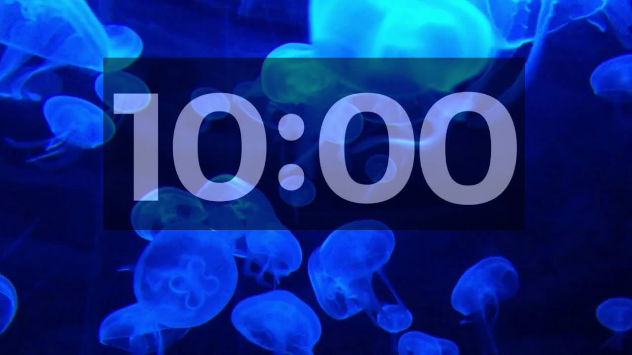 10 Minute countdown timer (JellyFish Theme) with sound - YouTube