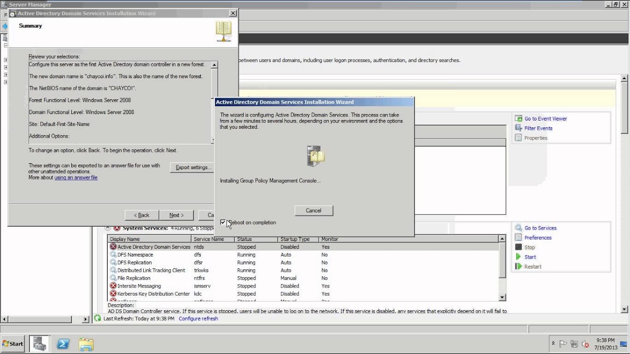 Domain Controller DCPROMO - YouTube
