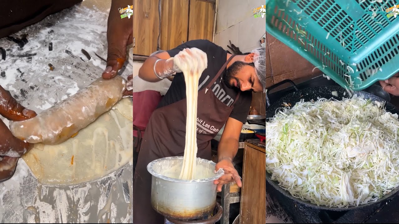 Mega Making of Spring Rolls in Delhi 😍😍 Full Recipe 🤩🤩 @YumYumIndia ...