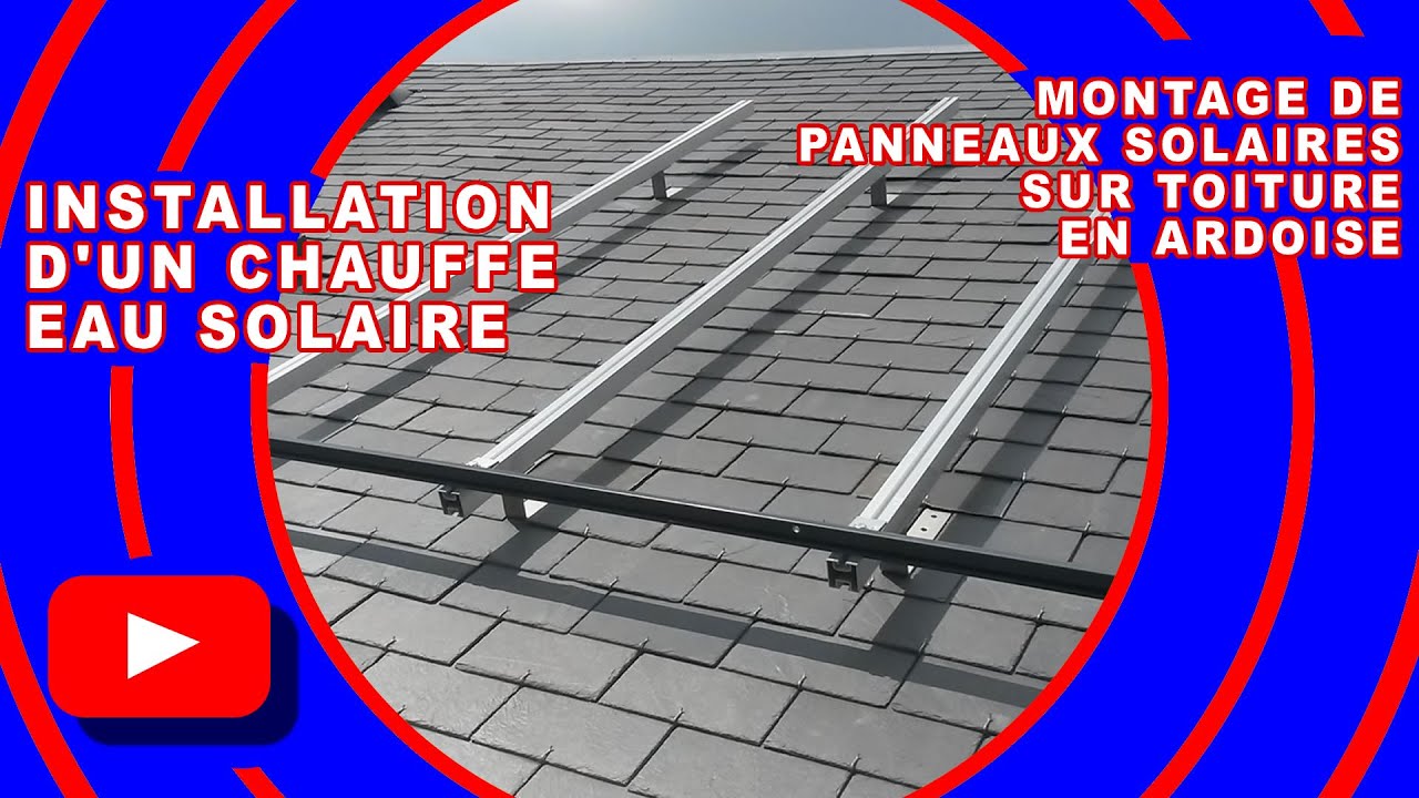 TOITURE EN ARDOISE - Pose de panneaux solaires thermiques sur toiture ...