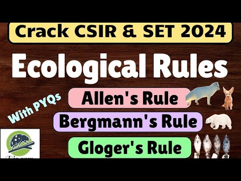 Ecological Rules: Allen's | Bergmann's | Gloger's | Body Size ...