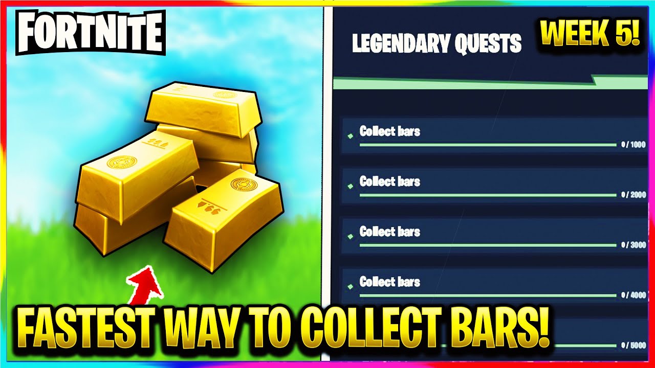 FORTNITE: "COLLECT BARS" FASTEST METHOD! | Fortnite Chapter 2 Season 6 ...