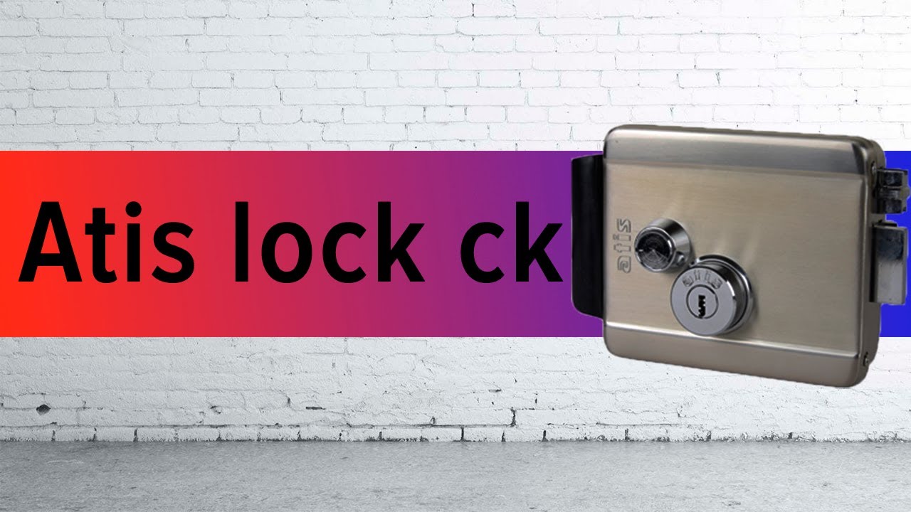 Электромеханический замок Atis Lock CK - YouTube