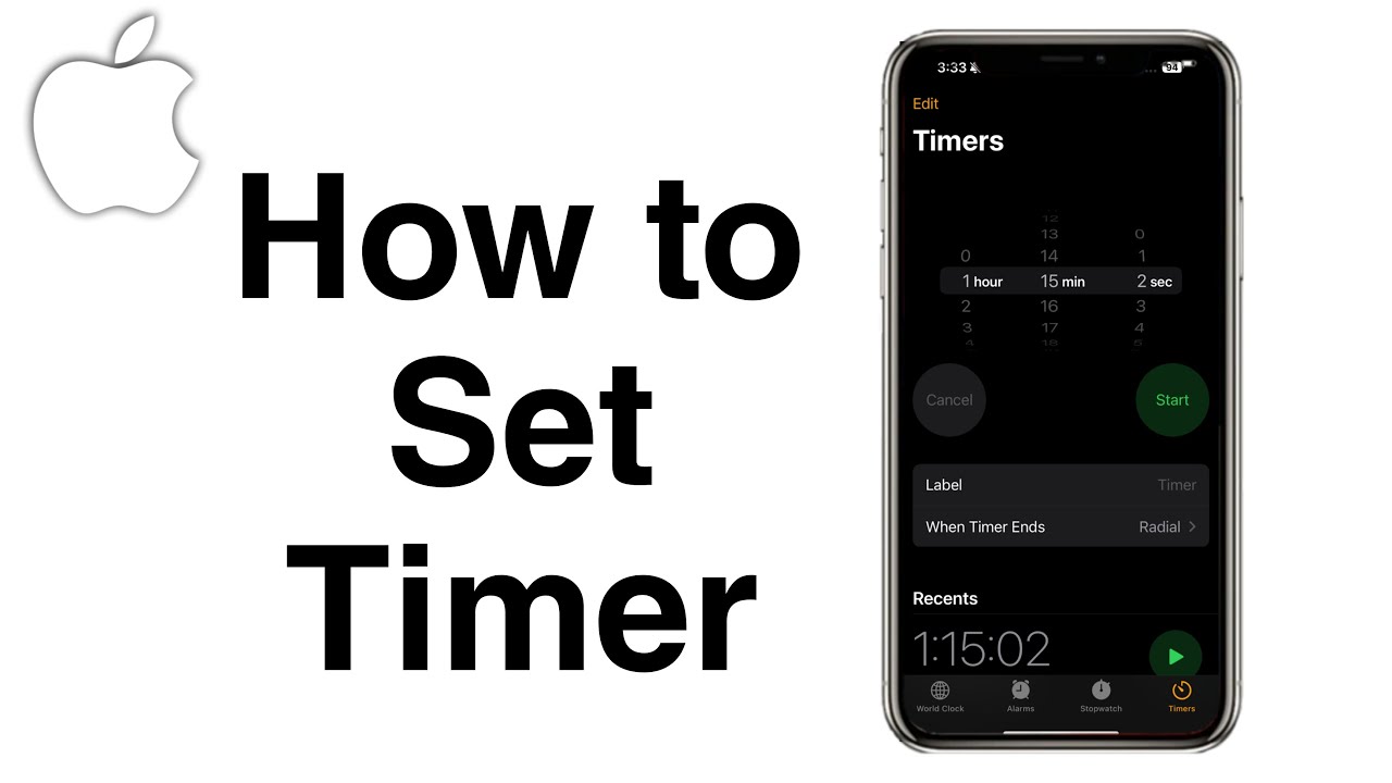 How to Set Timer on iPhone - YouTube