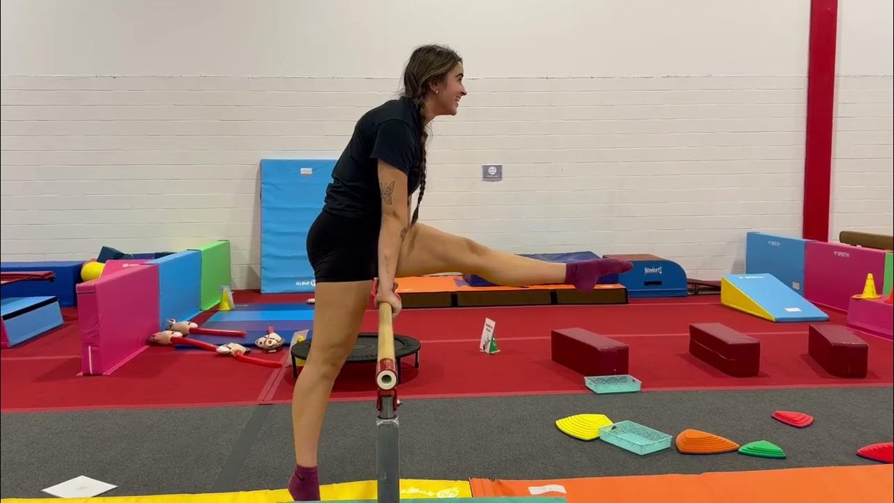 Stride support 3 sec (straight arms/legs, push up with front leg off ...