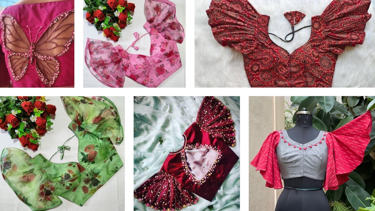 Latest Butterfly Blouse Designs 2024 |🦋Butterfly Blouse Design Images ...