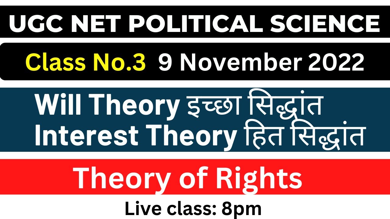 Will Theory of Rights and Interest Theory of Rights | UGC NET Political ...