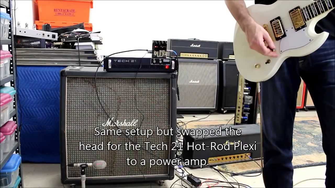 Tech 21 Hot-Rod Plexi pedal comparison #1 with '68 Plexi head. - YouTube