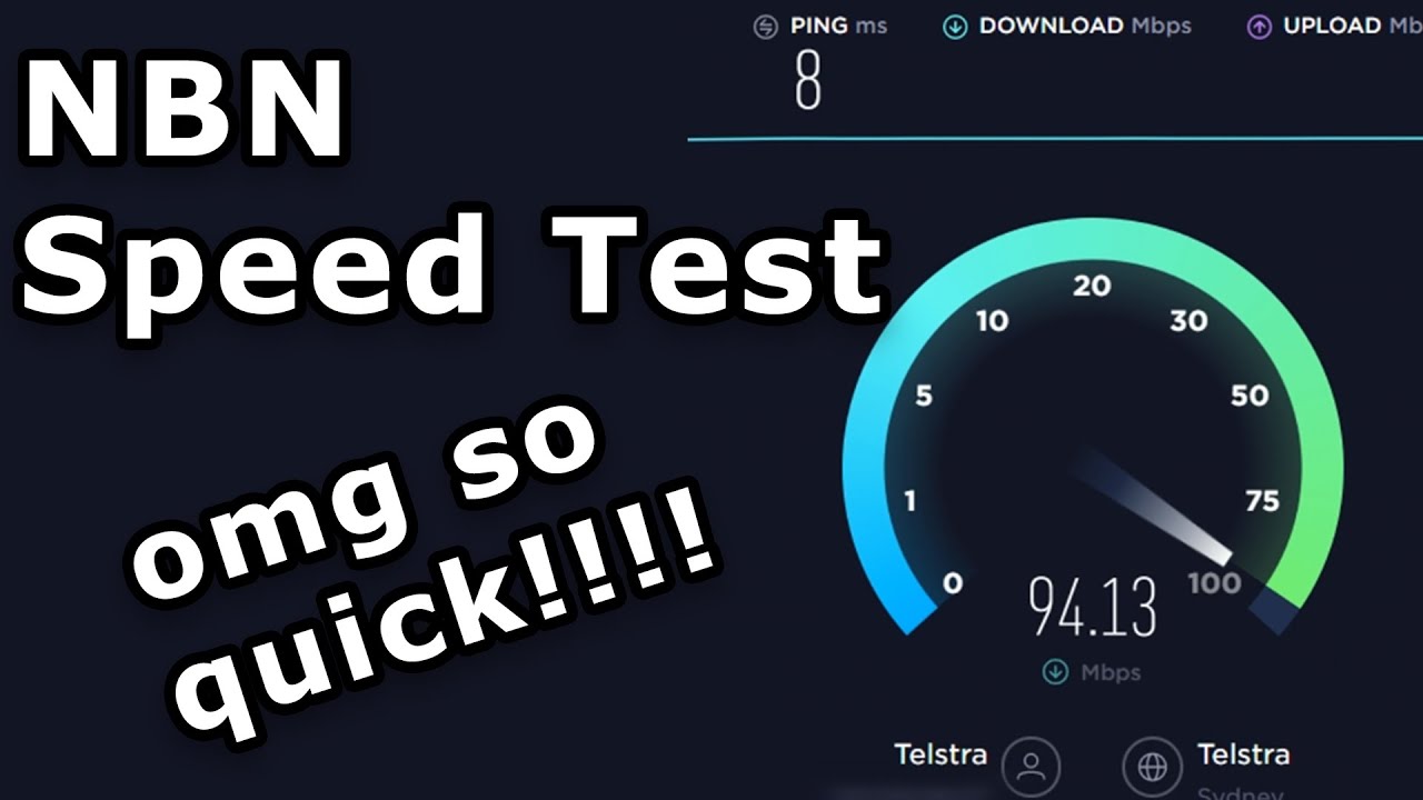 NBN 100 Speed Test (Telstra HFC) - YouTube