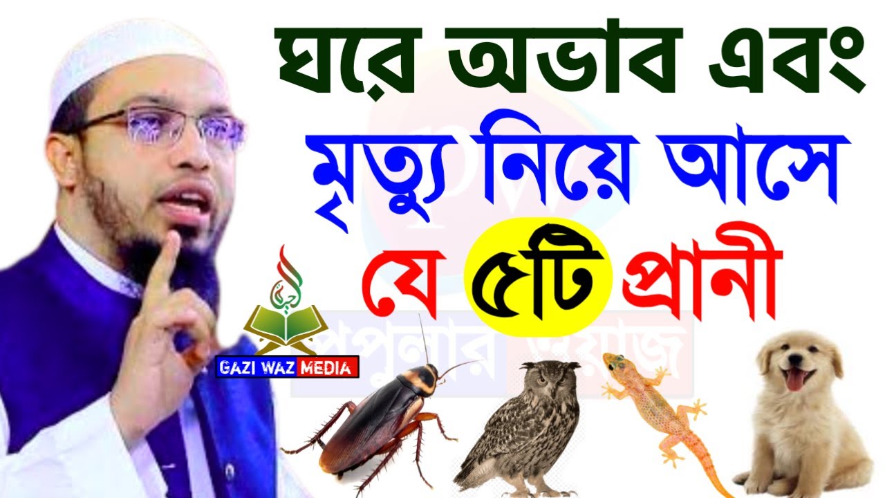 ঘরে অভাব এবং মৃ9ত্যু নিয়ে আসে যে ৫ টি প্রাণি। শয়খ আহমাদুল্লা Jun ...