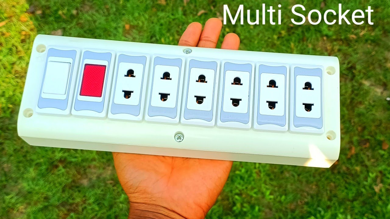 How to make an extension box II 6Sockets+1Swithes box wiring II ...