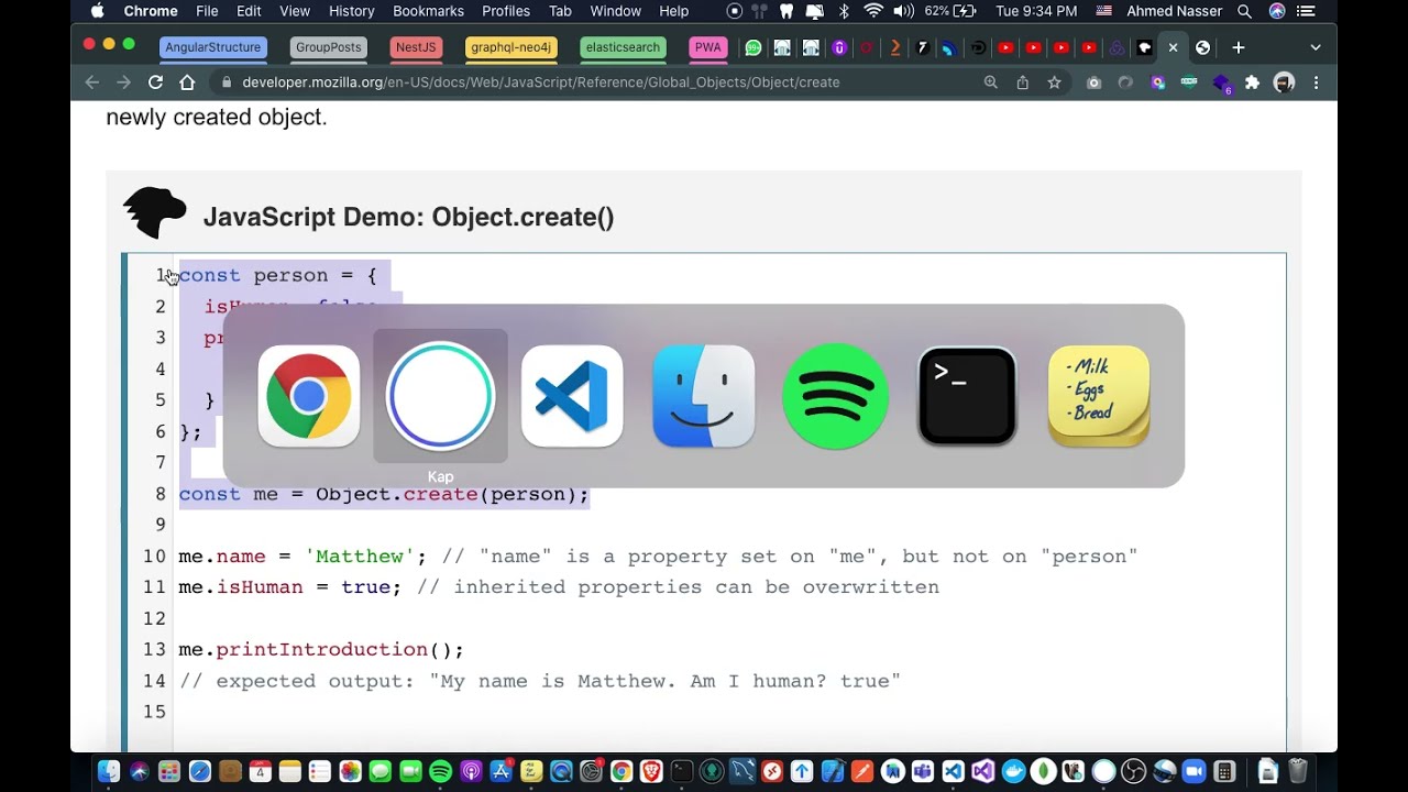 Object.create() - YouTube