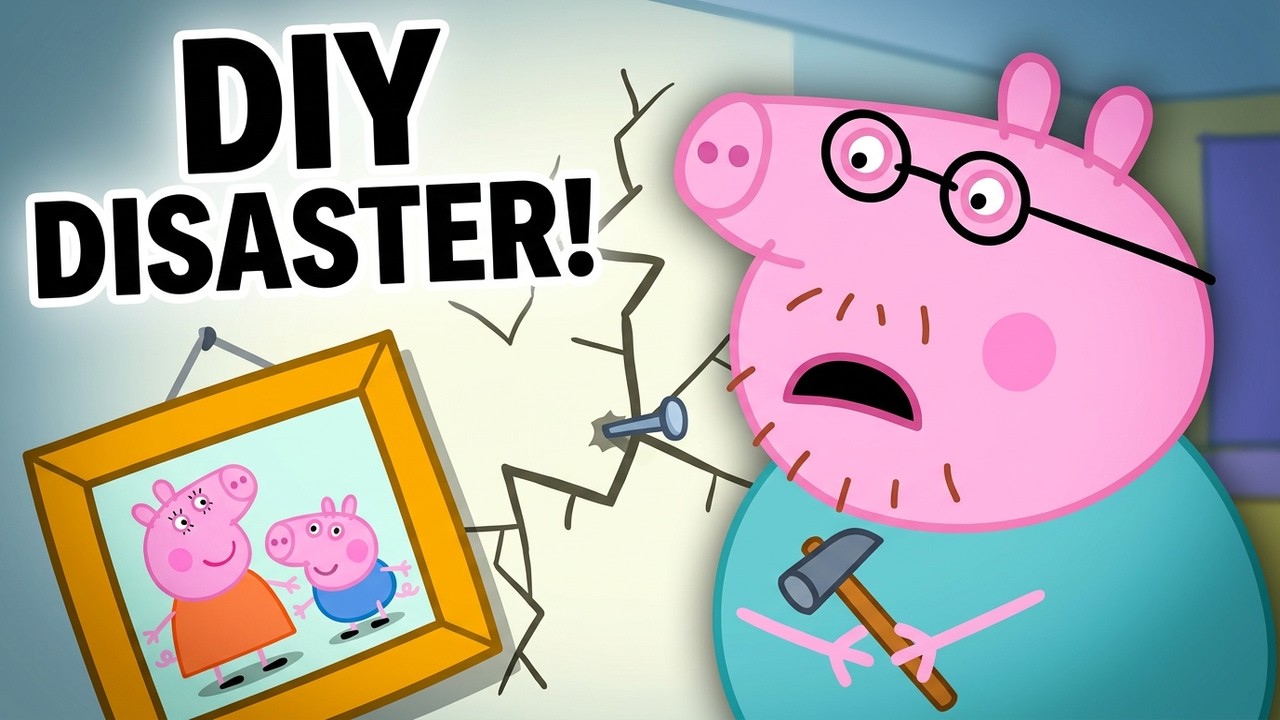 Daddy Pig puts up a picture - The Amazing Peppa Pig Books Collection ...