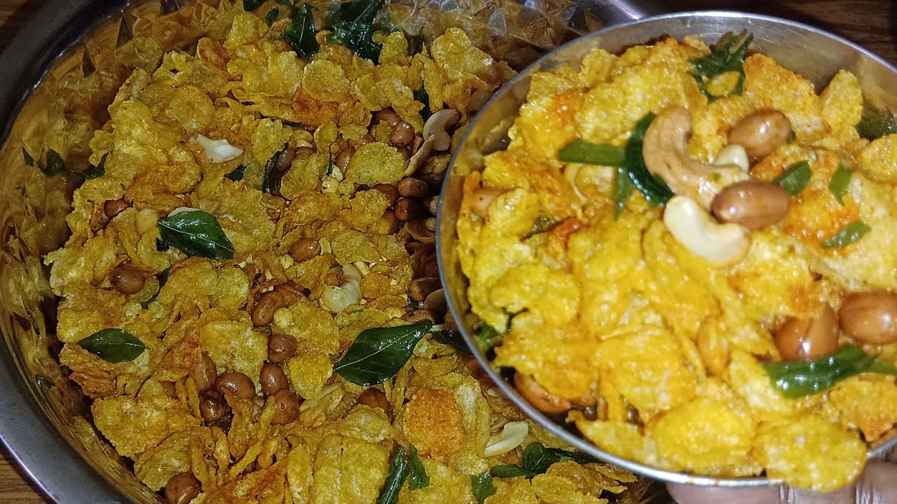 Instant Corn flakes mixture making||Bhavani's kitchen|| - YouTube