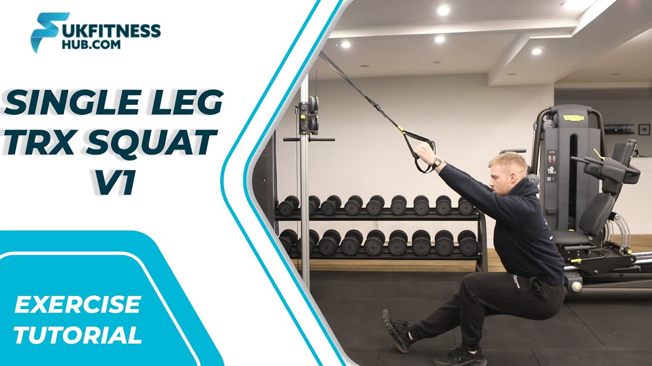 Exercise Tutorial: TRX Single Leg Squat Version 1 - YouTube