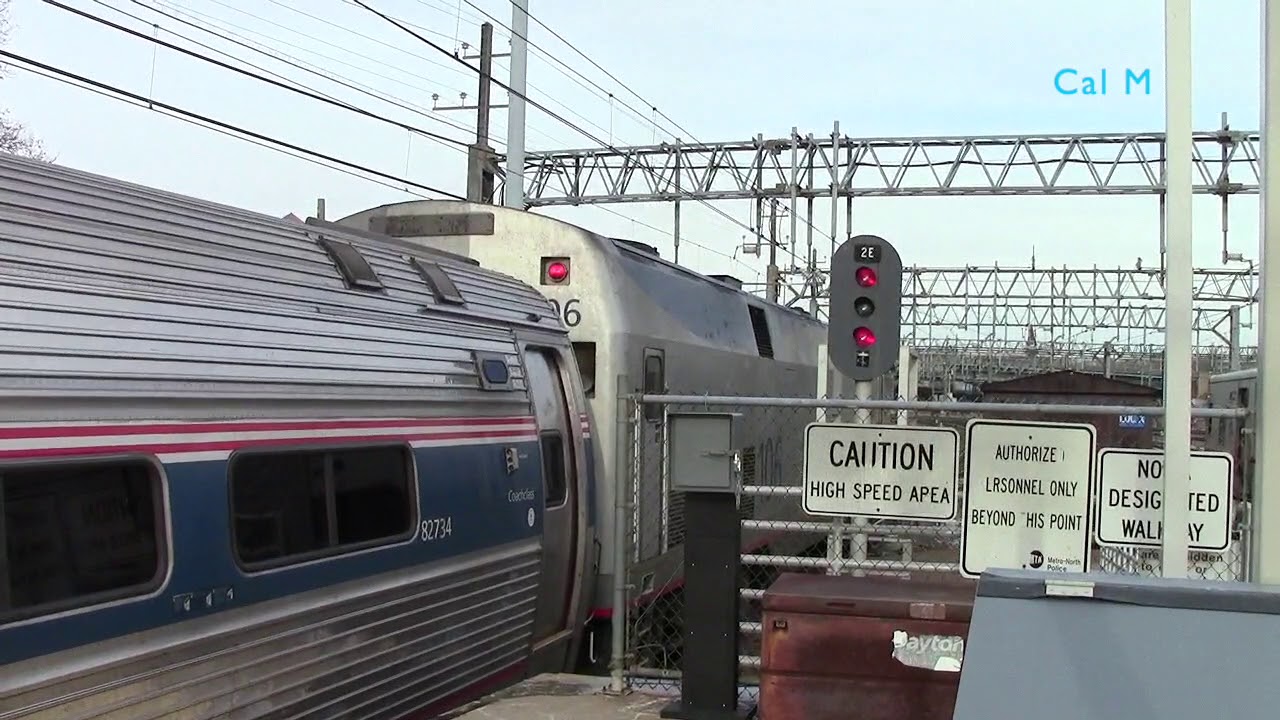 Amtrak P42DC HEP Activation @ New Haven - YouTube