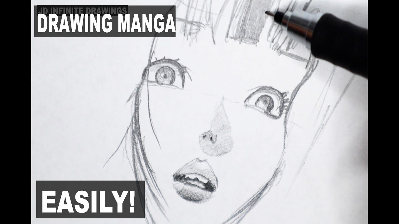How to Draw Manga for Beginners - ASMR Sketch Practice - YouTube