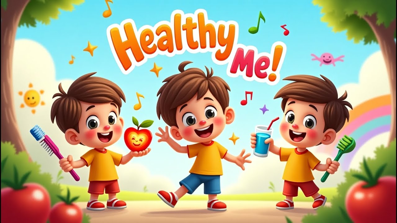 Healthy Me, Happy Me! 🌈 | Fun Healthy Habits Song for Kids | Little ...