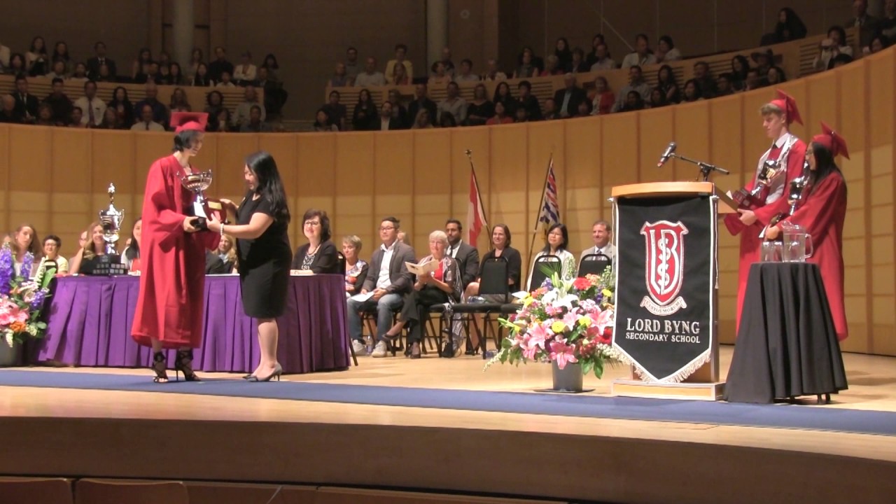 Lord Byng Secondary Grad 2017: Four major award winners - YouTube