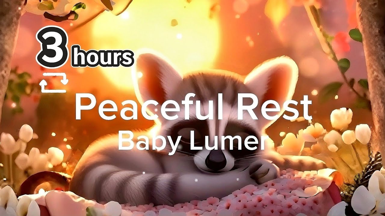 3 Hours of Relaxing Music Box Lullaby for Kids I Soothing Animation🌛 ️ ...