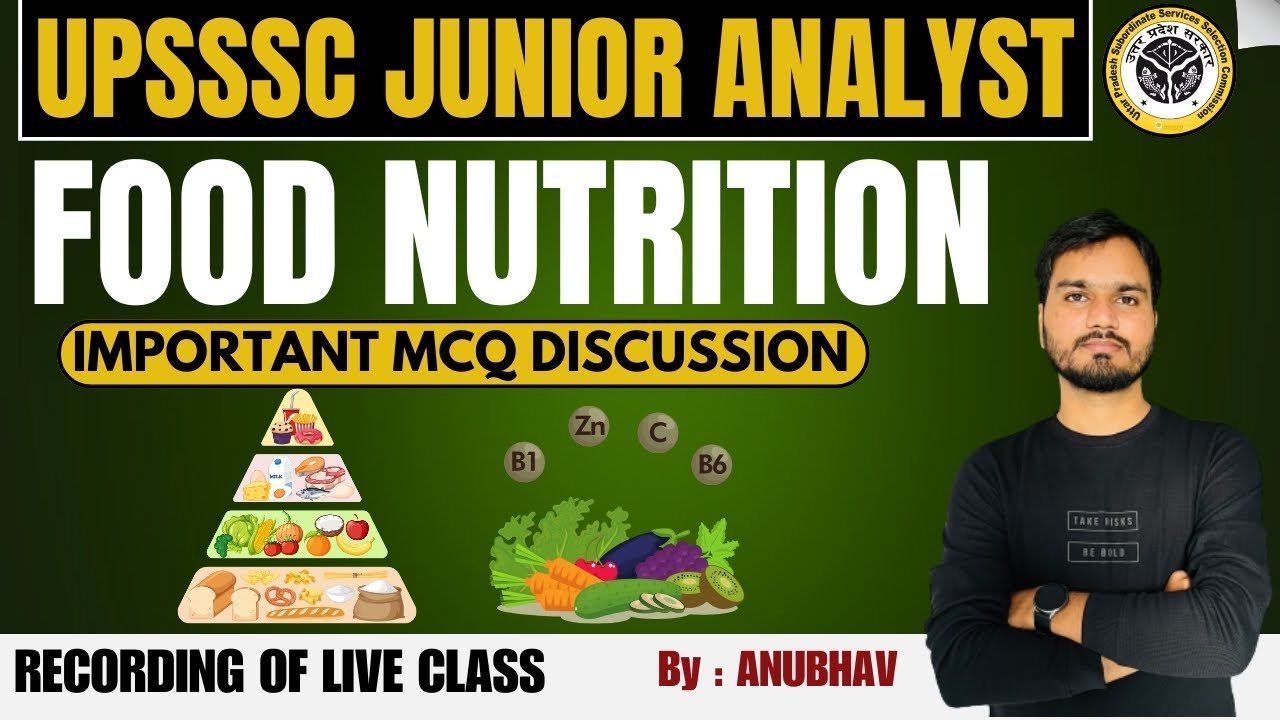 UP JUNIOR ANALYST MCQ | UPSSSC FOOD ANALYST MCQ UPSSSC. - YouTube
