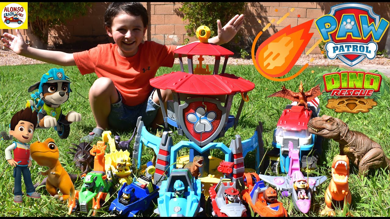 Paw Patrol Dino Rescue HQ Save the Dinosaurs From a Big Meteor - YouTube