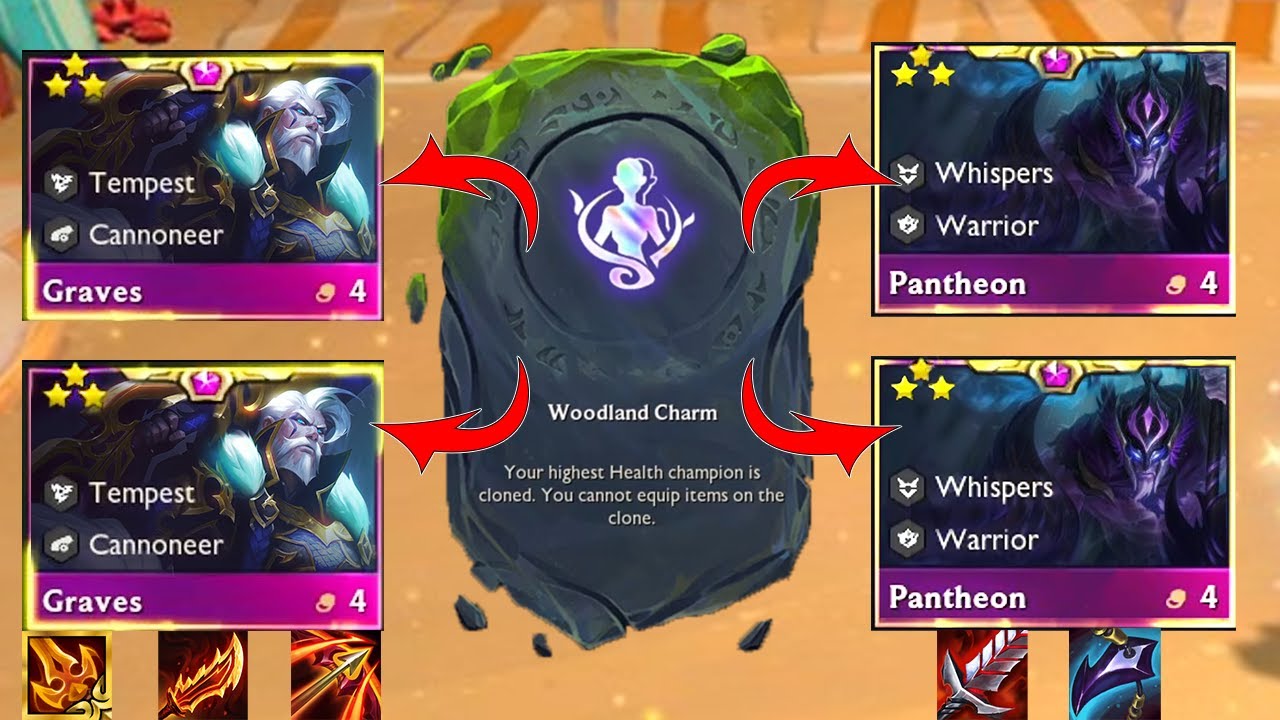 i Got " Woodland Charm " Double 3 Star Graves + 3 Star Pantheon | TFT ...