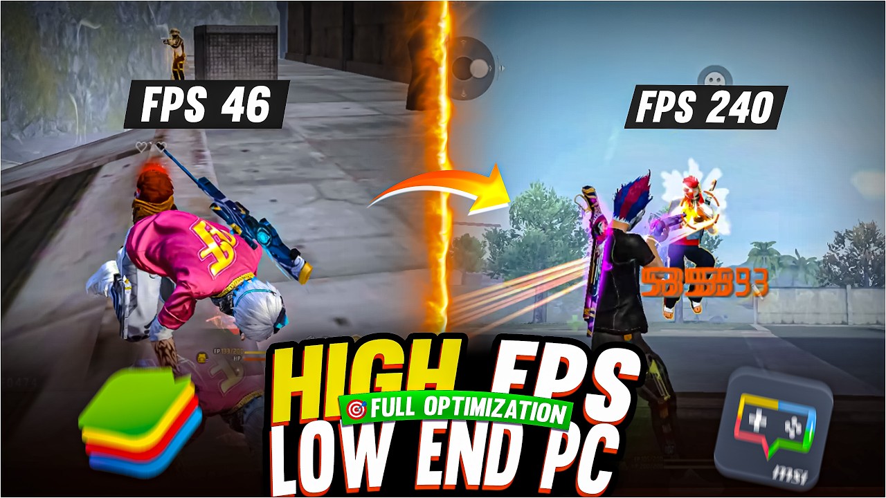 ⚡ FREE FIRE FULL OPTIMIZATION 2025 🚀 | HIGH FPS + NO LAG on LOW END PC ...