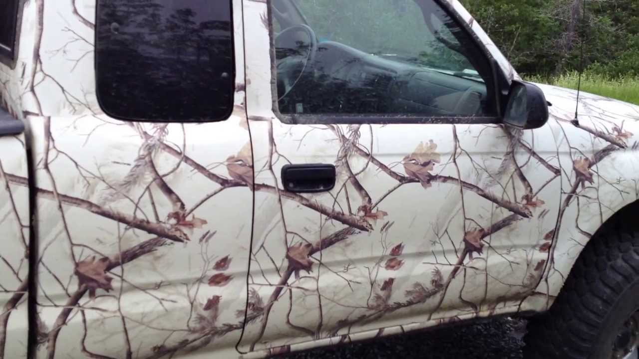 Realtree Snow Camo Truck Wrap