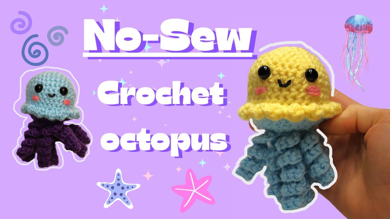 No-Sew crochet octopus tutorial! | Beginner friendly - YouTube