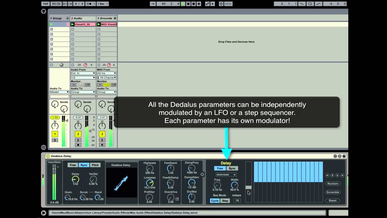 Dedalus Delay - Max for Live - YouTube