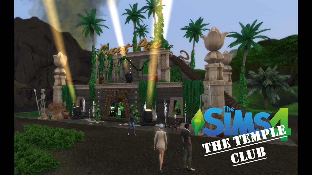 Let's Build The Temple Club // The Sims 4 // Speed Build [NoCC] - YouTube