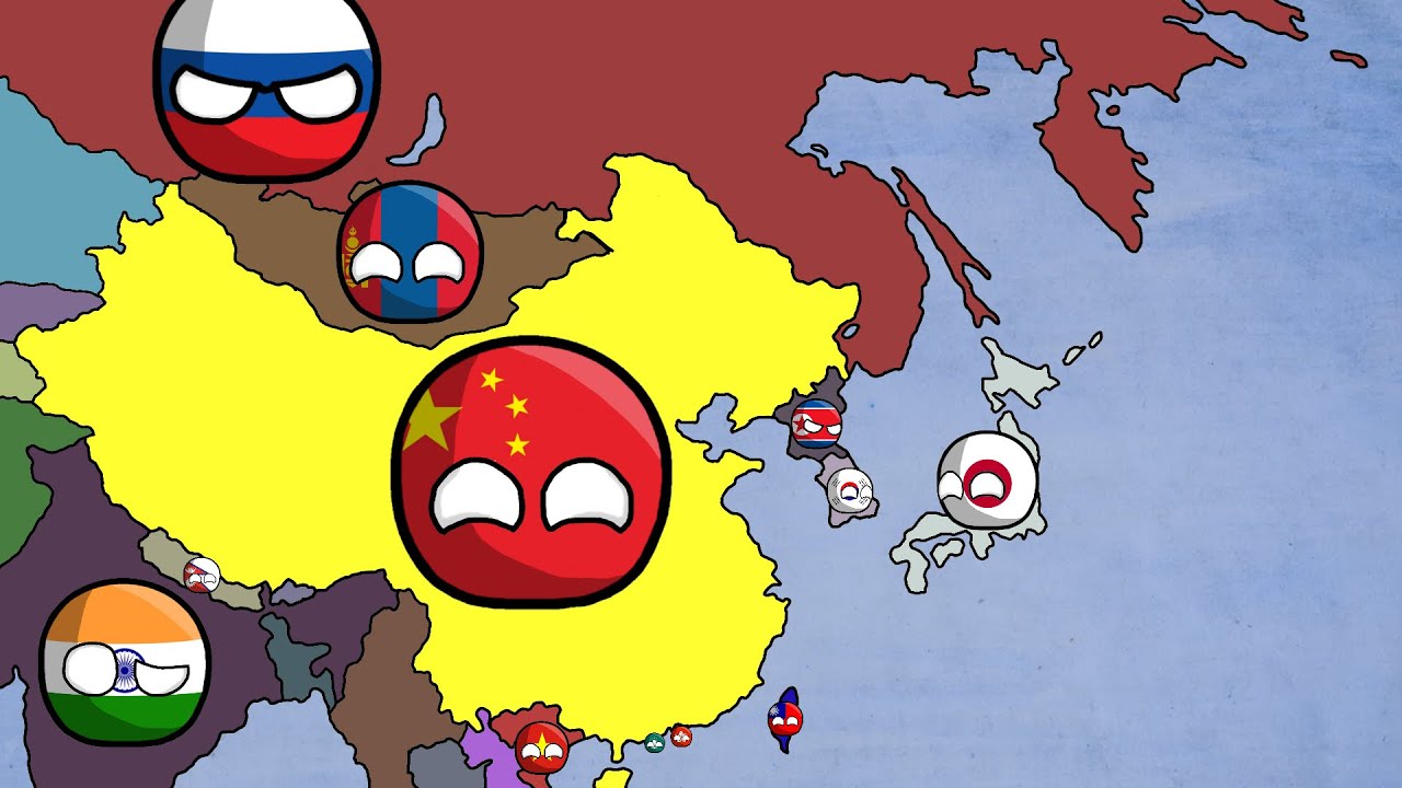 History of China and Its Neighbours in Countryballs (1900-2020) - YouTube