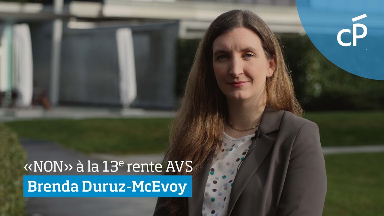 « NON » à la 13e rente AVS - Brenda Duruz-McEvoy - YouTube