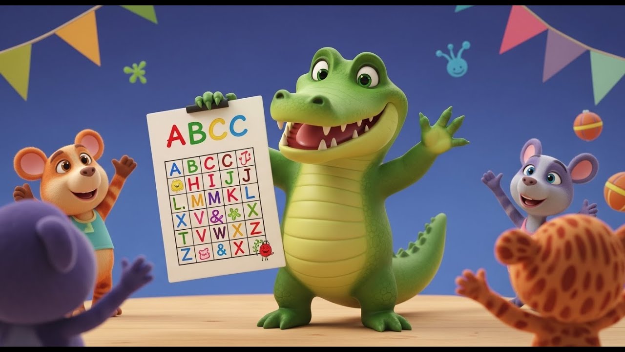 The Crocodile Who Loved ABC | Best Nursery Rhymes and Kids Songs ...