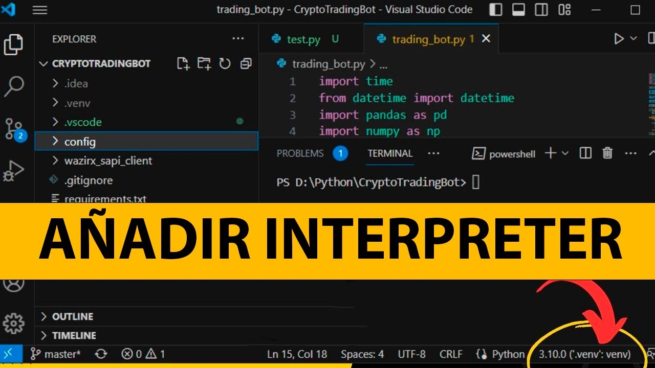 Cómo Agregar el Intérprete de Python en Visual Studio Code 🐍 - YouTube