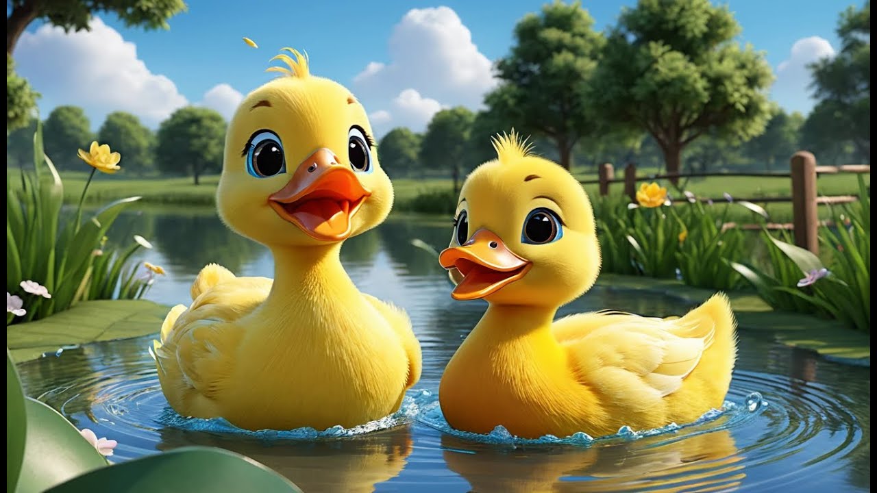 Baby Duck Quack Quack Quack | Cute Duck Song for Kids | Sing, Learn ...
