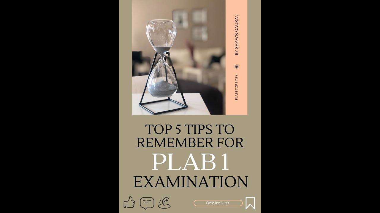 5 Must Know PLAB 1 preparation Tips | PLAB exam - YouTube