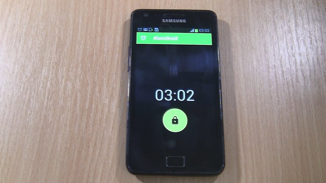 Samsung Galaxy S2 black Voice Type custom Alarm Screen - YouTube