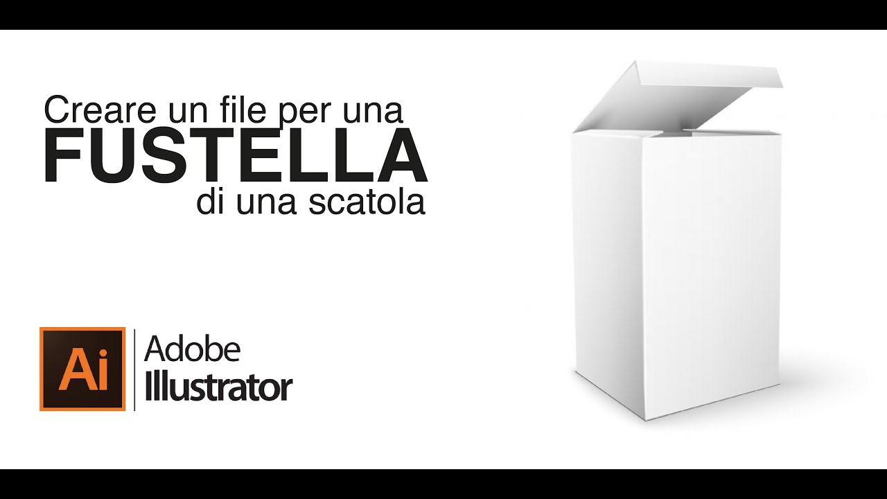 Illustrator Realizzazione file per fustella packaging - YouTube