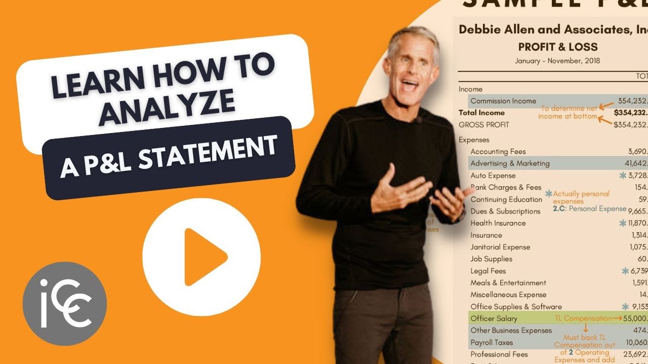 How to Analyze a Real Estate Profit and Loss Statement - YouTube