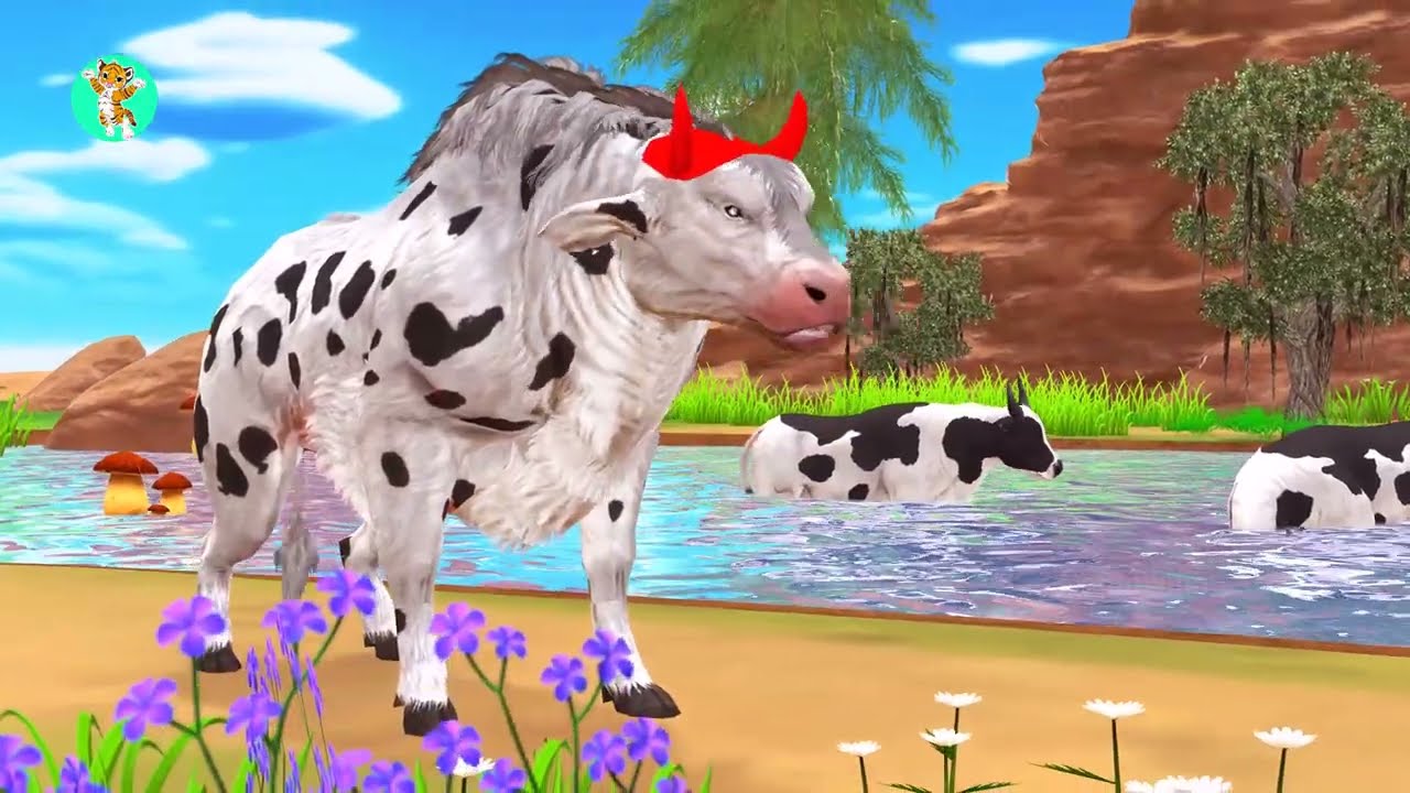 5 Giant Mammoth Elephant Cow Vs 5 Giant Lion Tiger Wolf Vs Hybrid ...