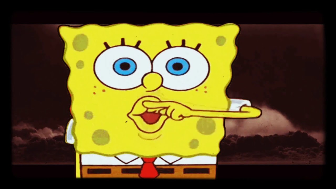 Spongebob stares into your soul as a nuclear bomb destroys your city ...