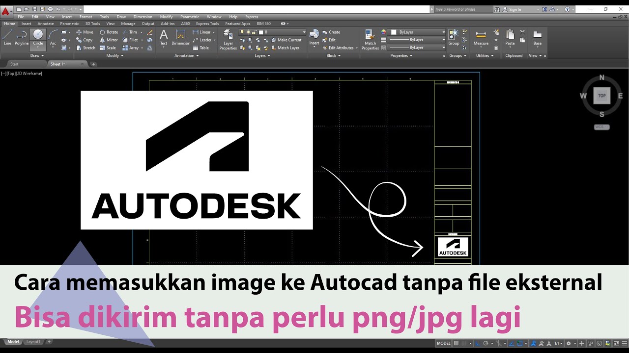 MENAMBAHKAN IMAGE KE AUTOCAD TANPA FILE EKSTERNAL Binding Image Files menambahkan-image-ke-autocad-tanpa-file-eksternal-binding-image-files