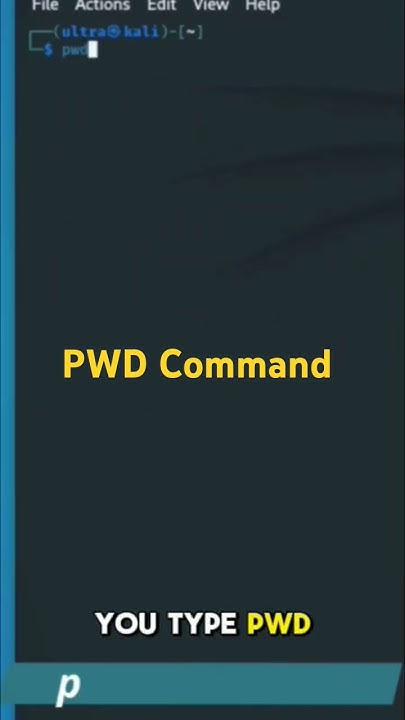 How to Use PWD Command | Linux Terminal Tutorial | Cybersecurity Essentials | Kali Linux - YouTube