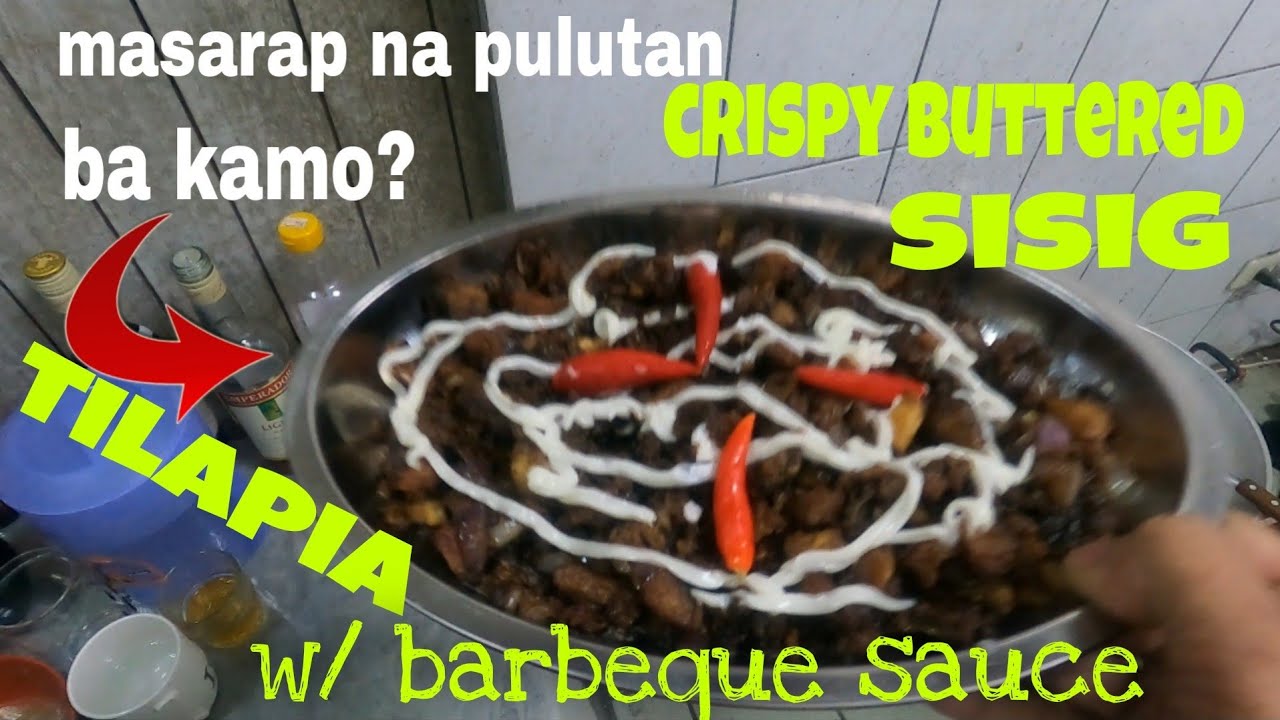 crispy buttered sisig tilapia w/ barbeque sauce - YouTube