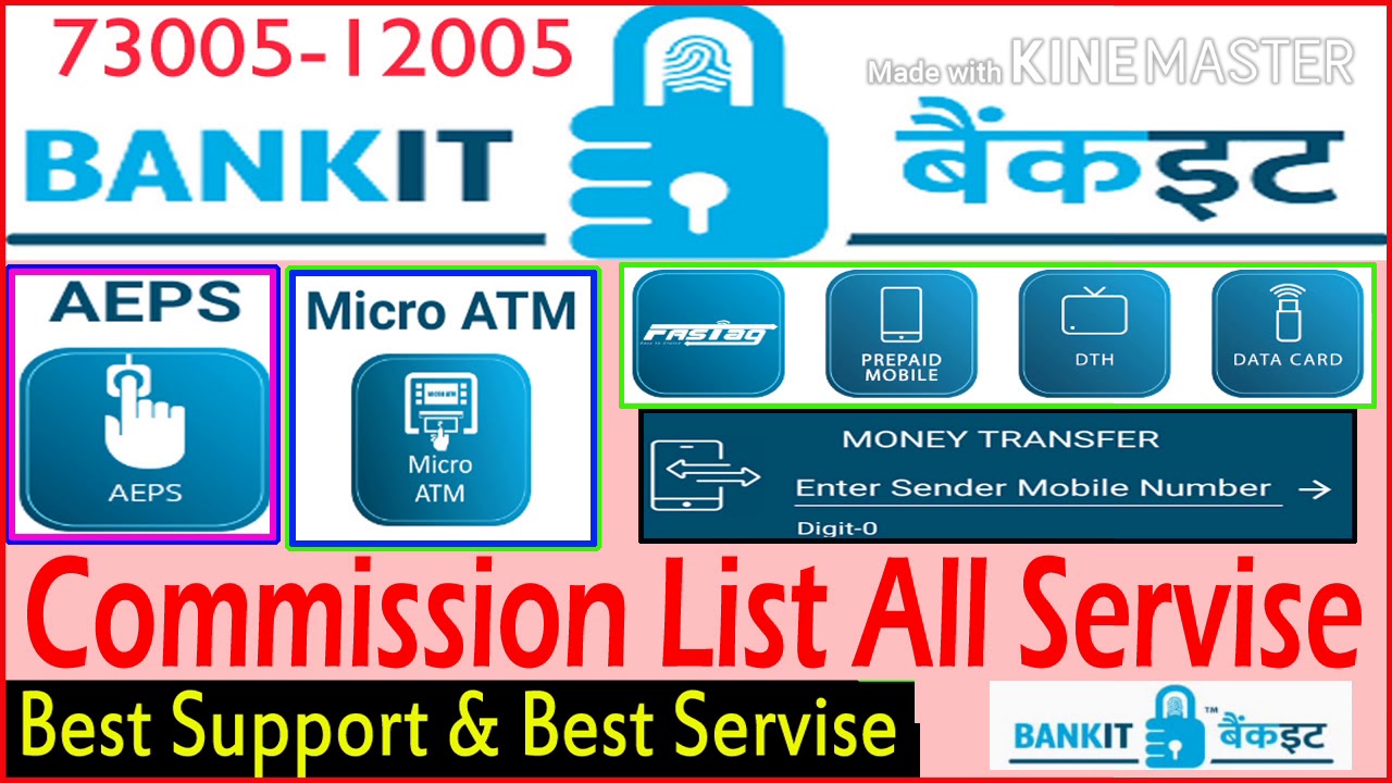 BANKIT Commission List All Service ! BANKIT में आपको कितना कमीशन मिलता ...