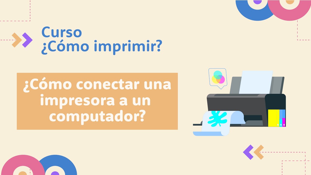¿Cómo conectar una impresora a un computador? | Curso ¿Cómo imprimir ...