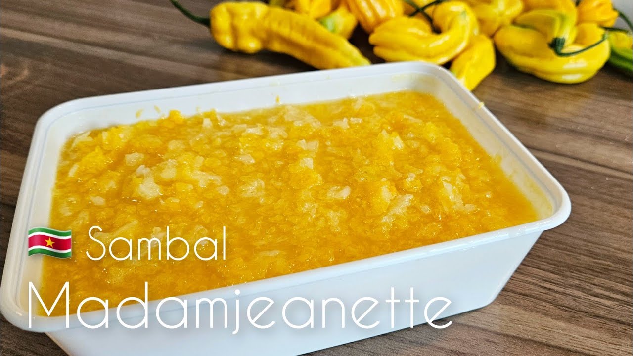 🇸🇷 Surinaamse madamjeanette uien sambal maken recept|Surinamese hot ...