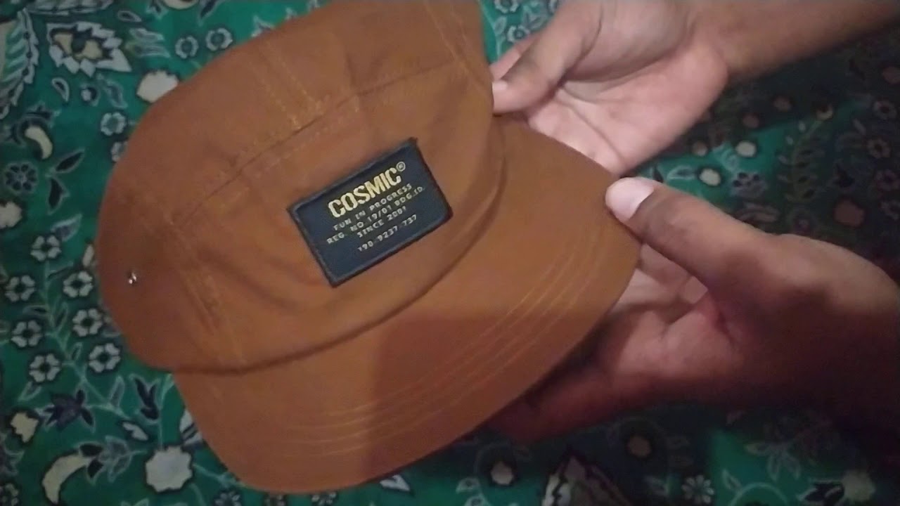 Buka Paket Cosmic Cosmic Veilance Camel 5 Panel Hat Topi Cosmic ...